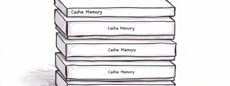 Memory Hierarchy and Cache