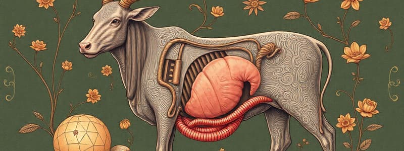 Digestive Systems: Monogastric, Avian, Ruminant