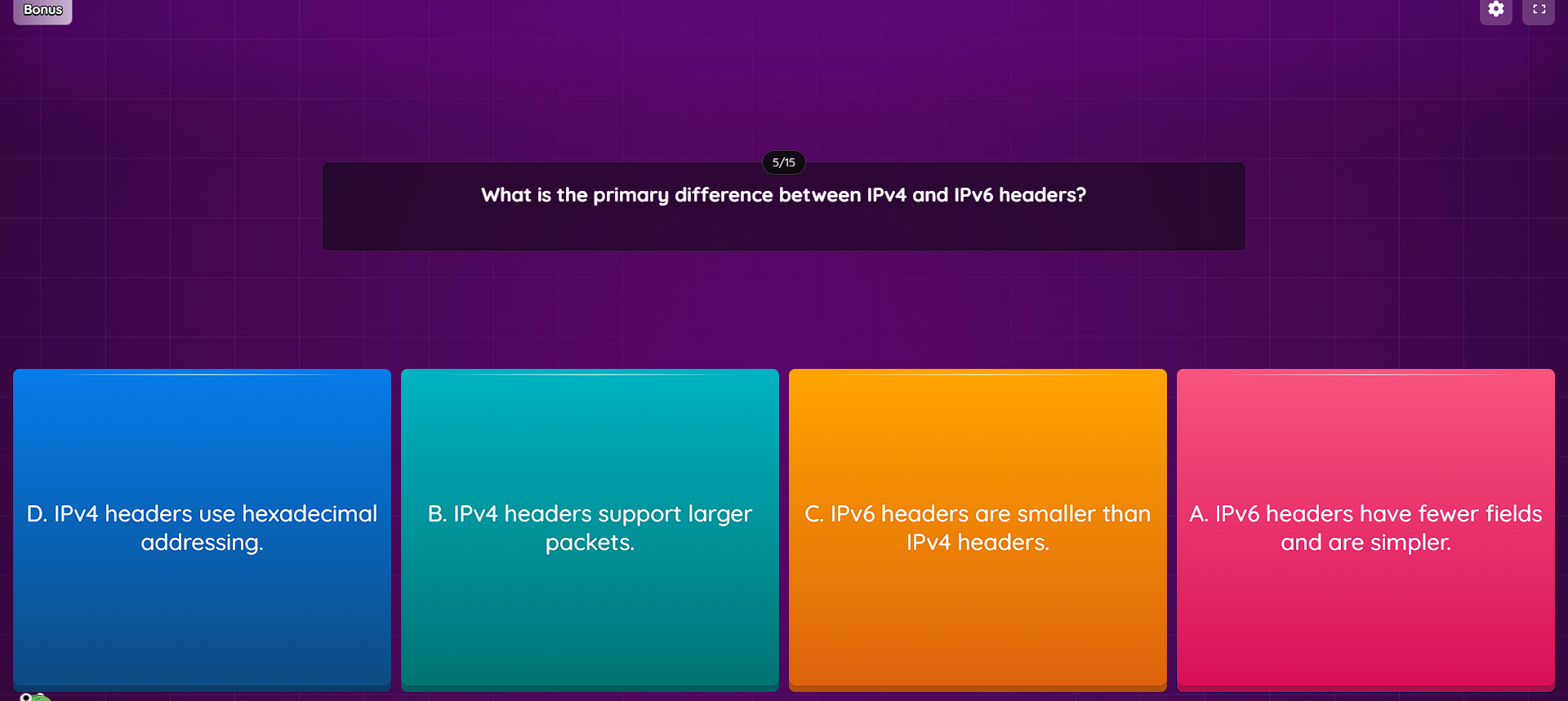 What is the primary difference between IPv4 and IPv6 headers?